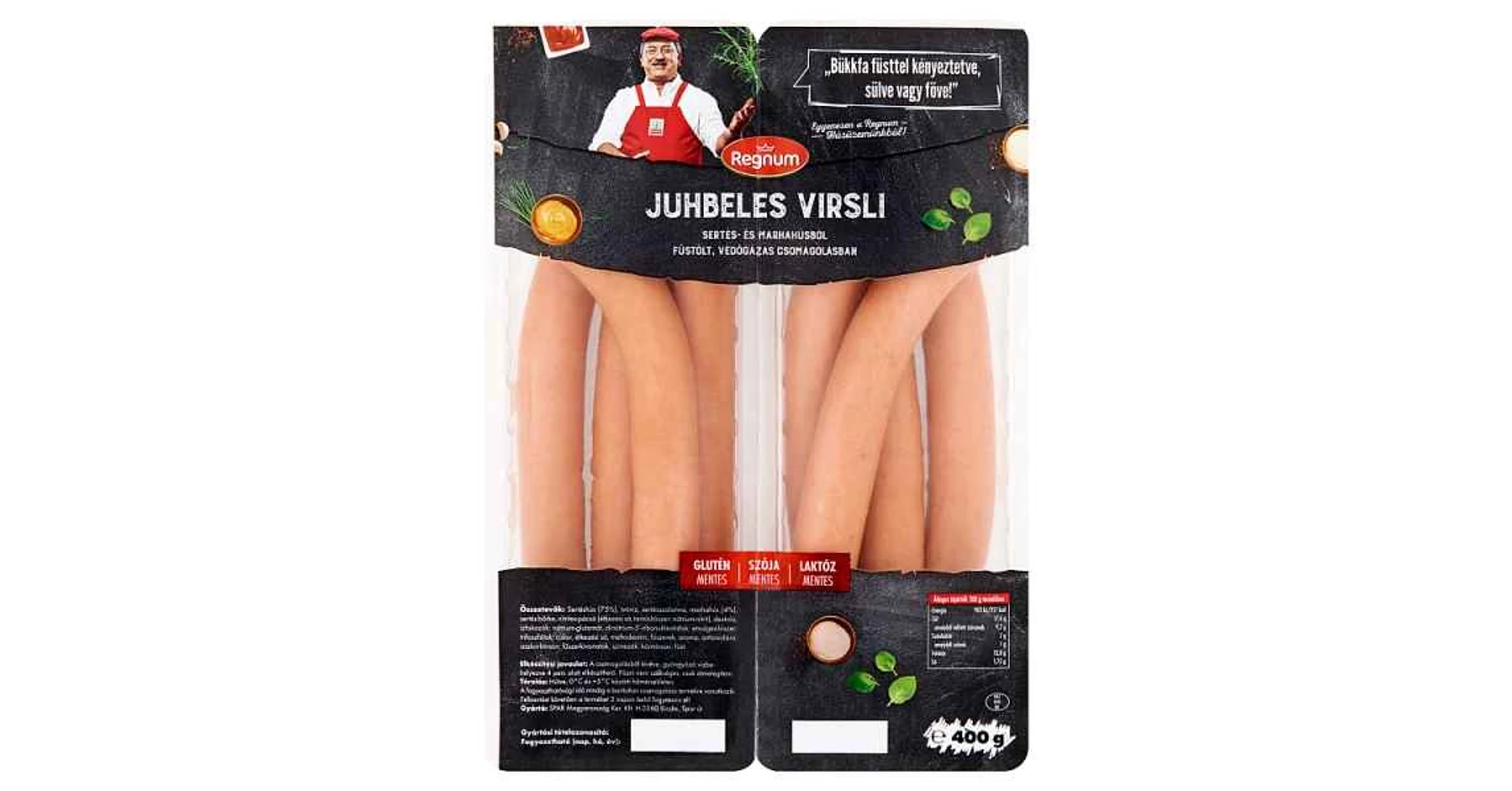 A REGNUM JUHBELES VIRSLI 400 G termék megvásárolható Pécsi Spar market ...