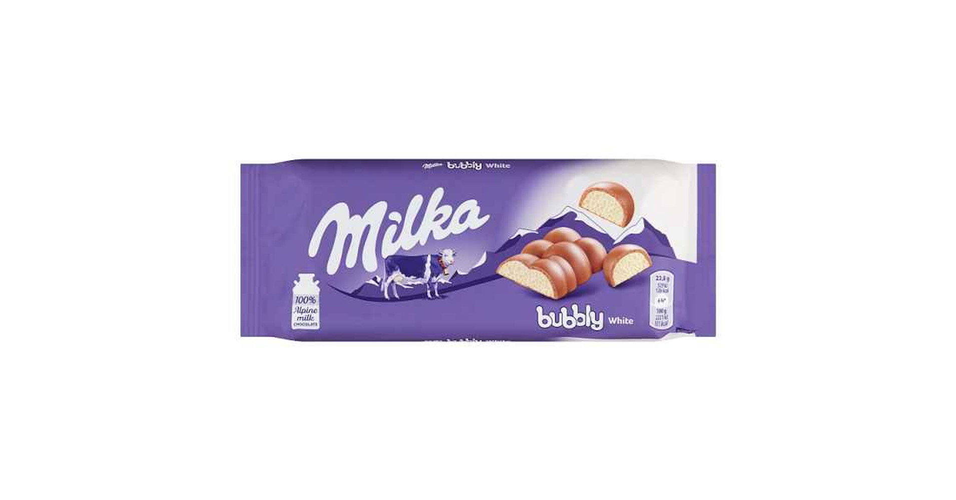 A MILKA BUBBLE FEHÉR CSOKOLÁDÉ 95G termék megvásárolható Pécsi Spar ...