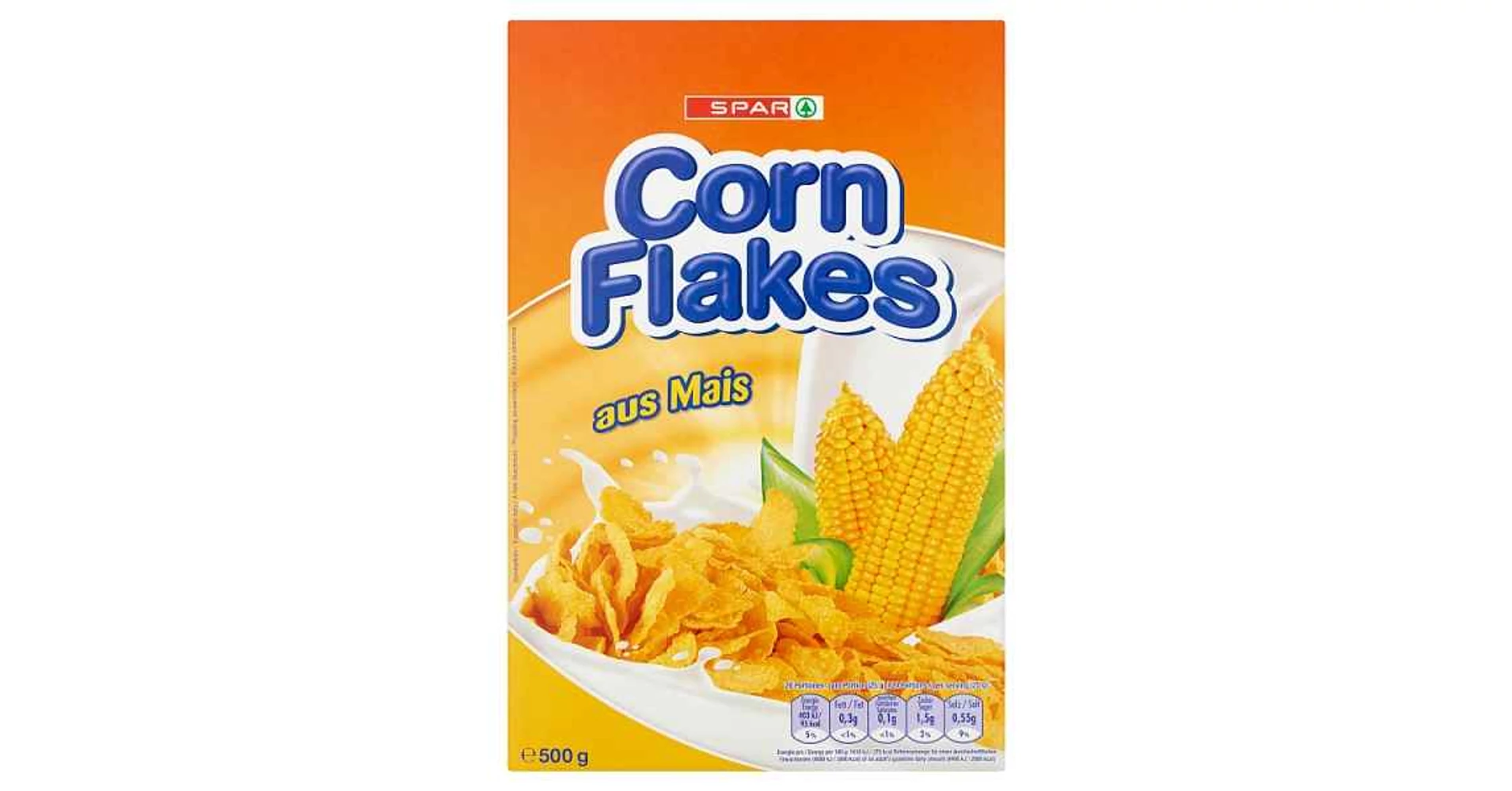 A SPAR CORNFLAKES KUKORICAPEHELY 500 G termék megvásárolható Pécsi Spar ...